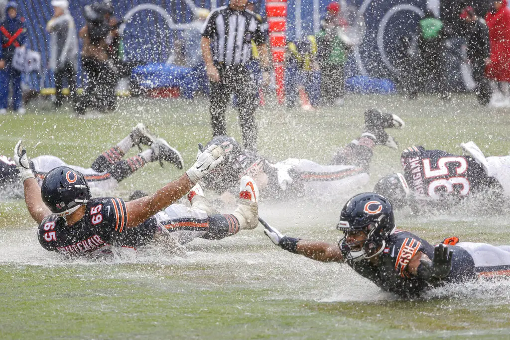 First & Long: Bears Give Eberflus First Win and Game Ball, Rain Showers ...