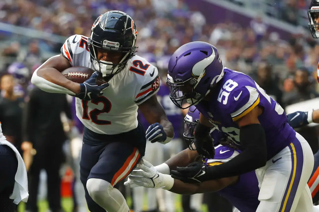 Watch: Velus Jones Jr. Scores First NFL Touchdown - Bears Insider Watch: Velus Jones Jr. Scores First NFL Touchdown - Bears Insider