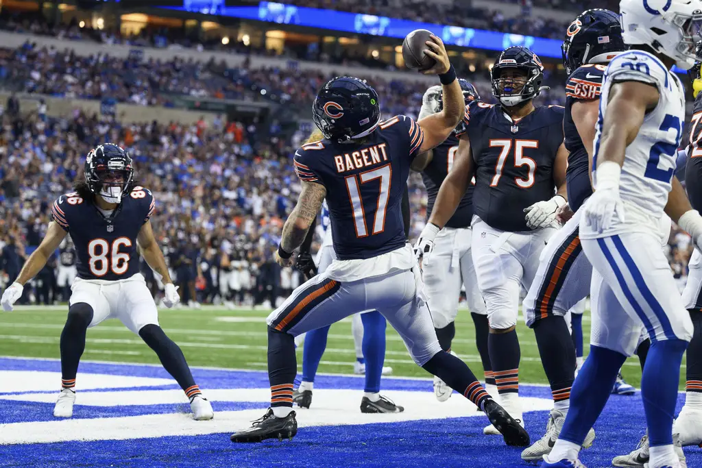 Tyson Bagent: From Shepherd to Spiking a Football - Bears Insider